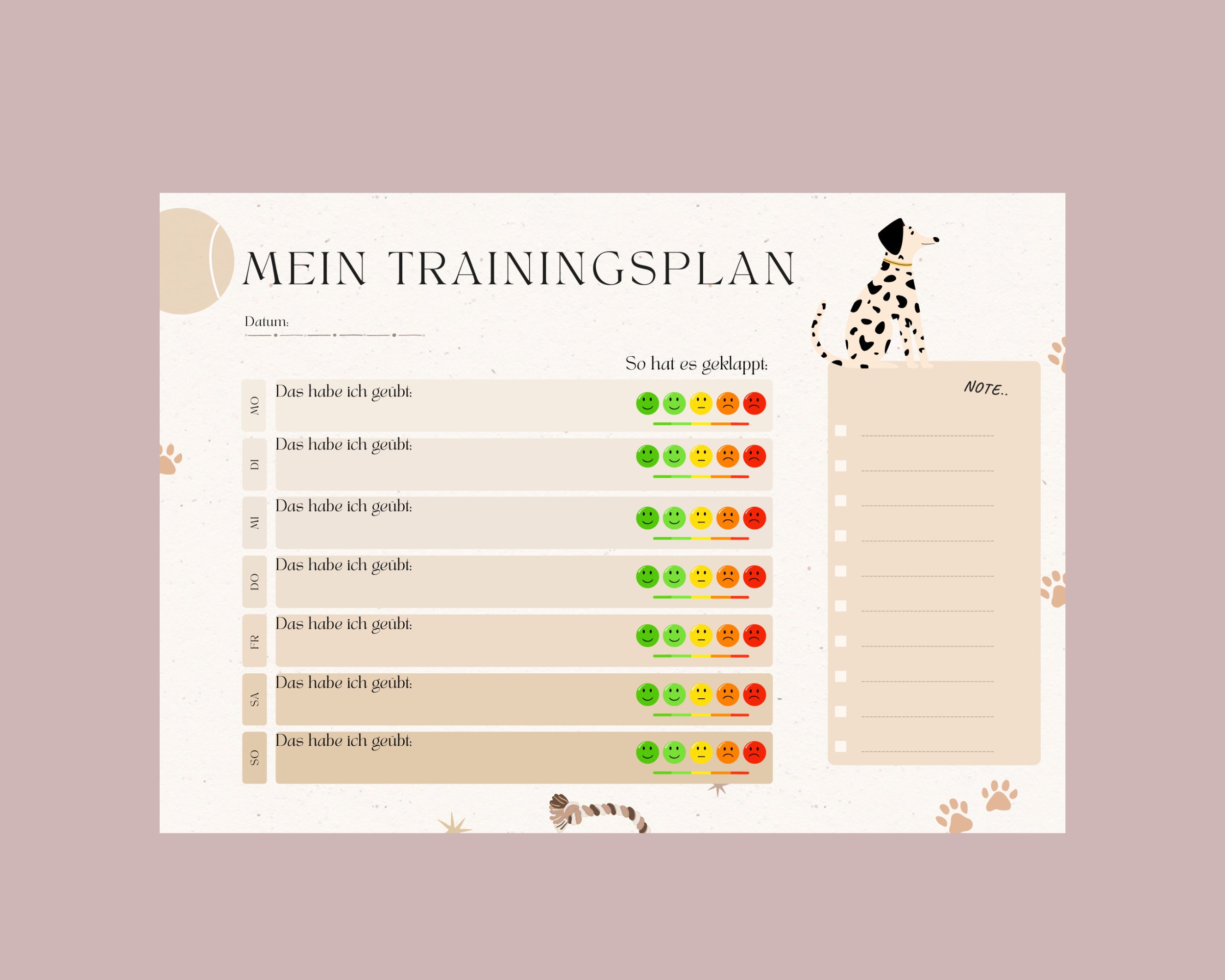 Training Plan Dogs, Training Plan Dog, Dog Training Plan, Digital ...
