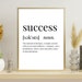 Success Definition Print, Typography Print, Printable Wall Art ...