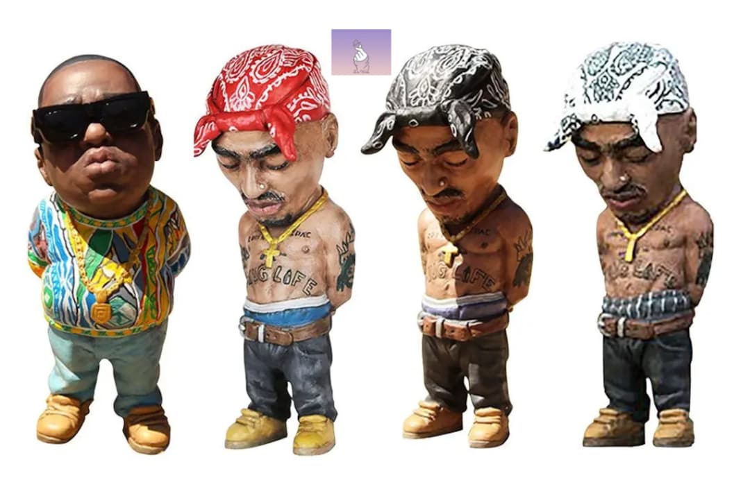 Tupac and Biggie Sculptures. Tupac Sculpture. Biggie Small Sculpture ...