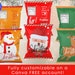 Editable Christmas Chip Bag Template, DIY Party Favor (canva) - Etsy