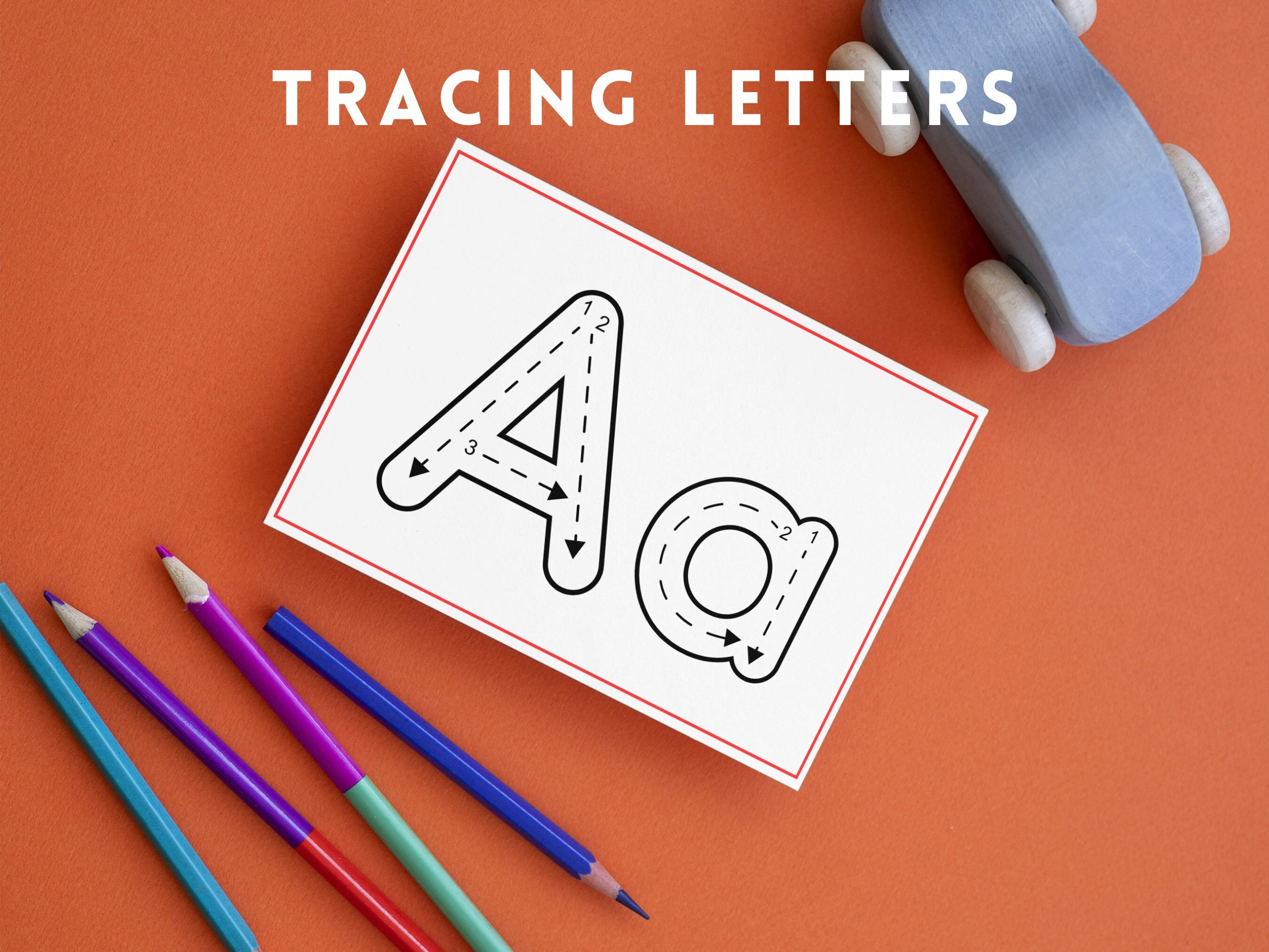 Printable Alphabet Tracing Cards for Kids, Alphabet Handwriting ...