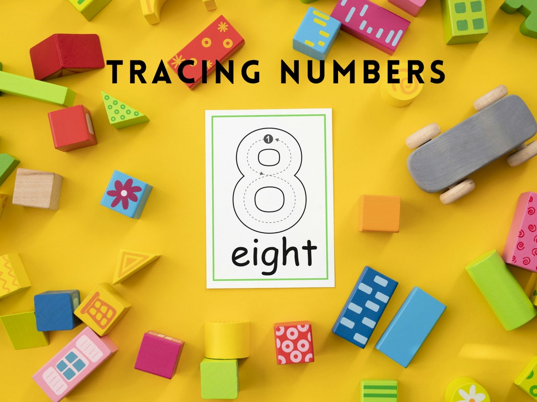 0-9 Printable Number Tracing, Fine Motor Skills, Printable Task Cards ...