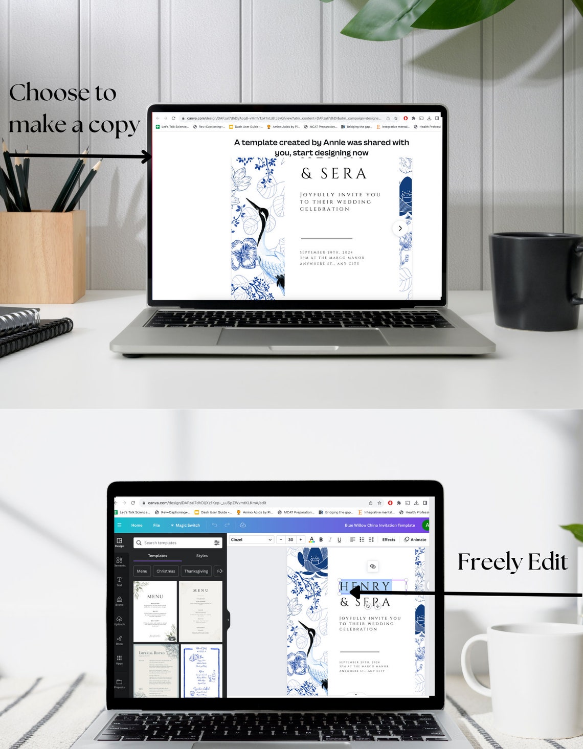 Blue Willow China Invitation Set - Chinese Fusion, Chinese Wedding ...