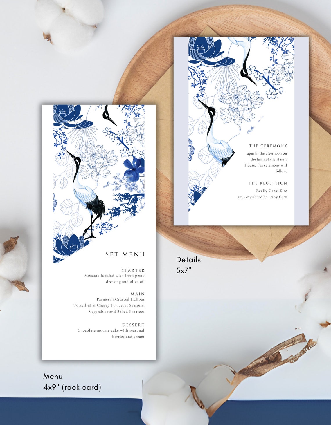 Blue Willow China Invitation Set - Chinese Fusion, Chinese Wedding ...