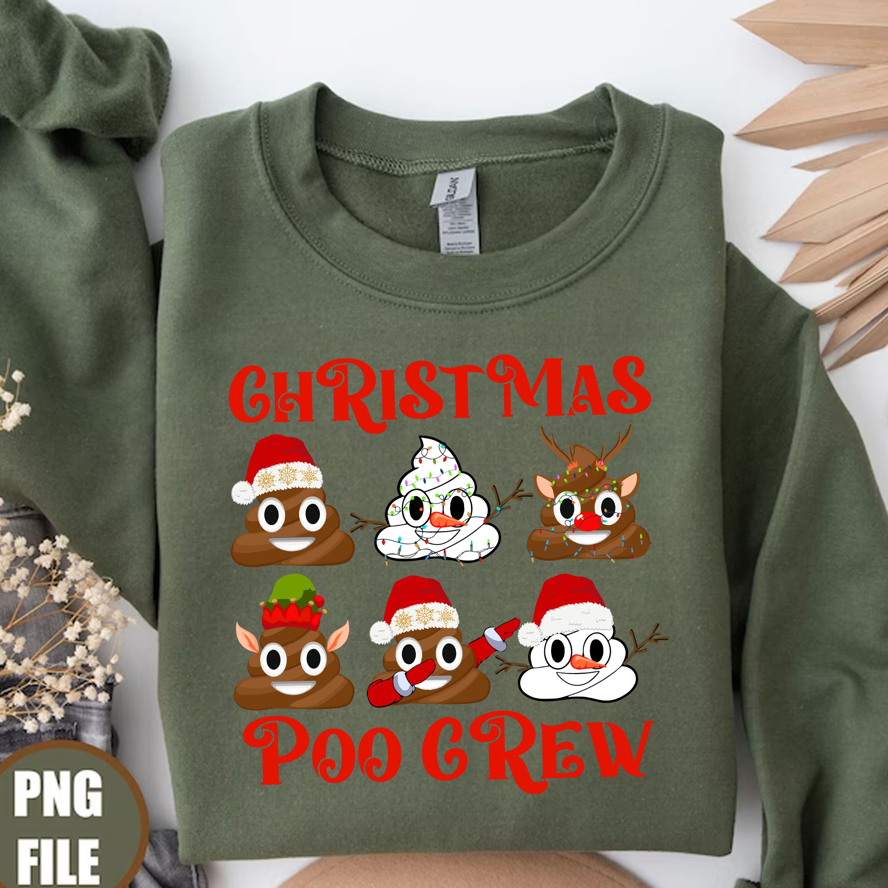 Funny Christmas,christmas Poo Crew Svg Png,shit Svg, Santa Claus Poop ...