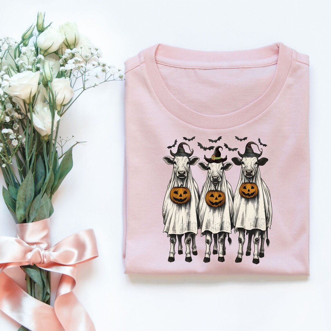 Ghost Cows Png,funny Cow Png,fall Png,cow Lover Png,spooky Season Png ...