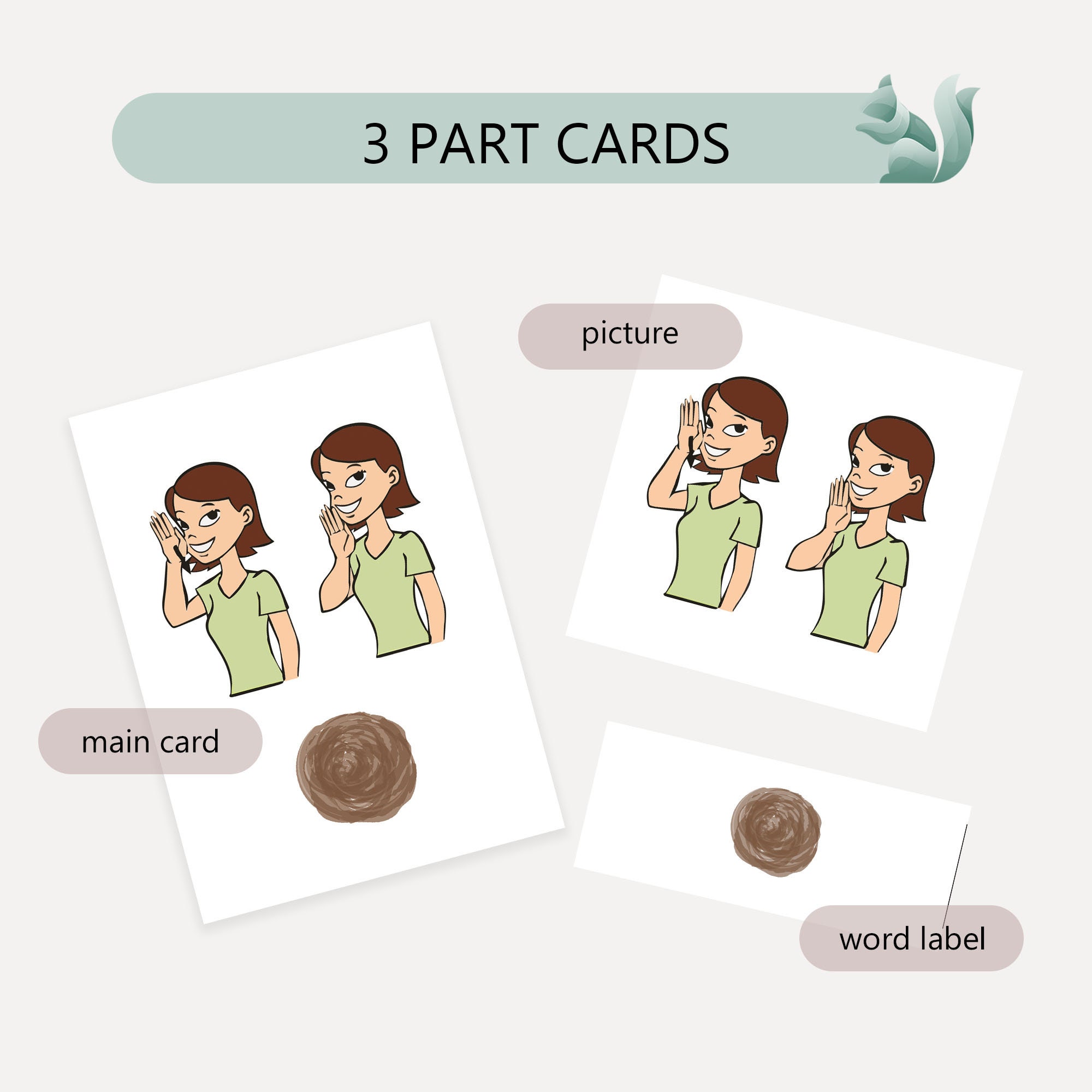 American Sign Language Colors Flashcards, Educational ASL Colors Cards ...