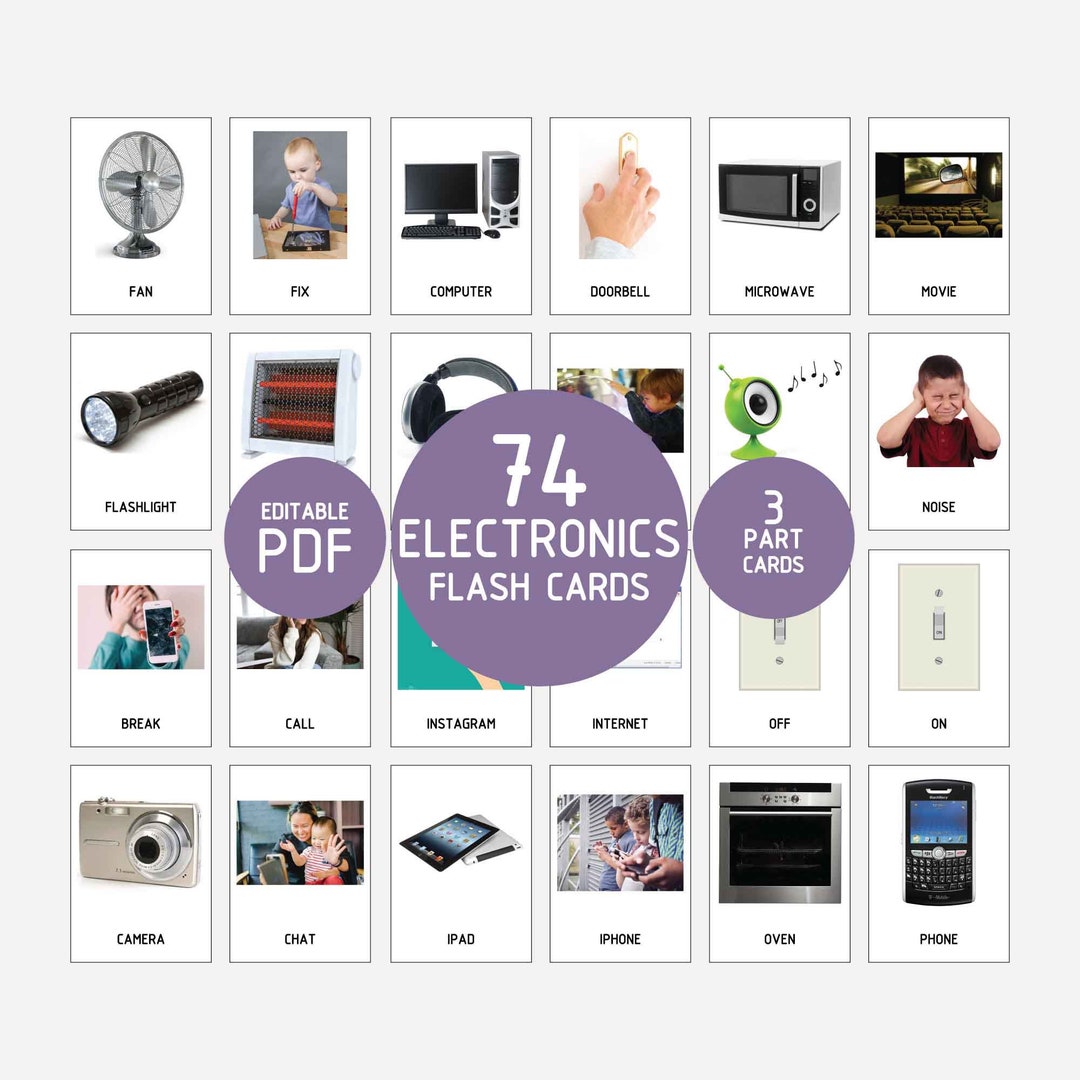 ELECTRONICS & TECHNOLOGY Flashcards, Electronic Devices Flash Cards ...