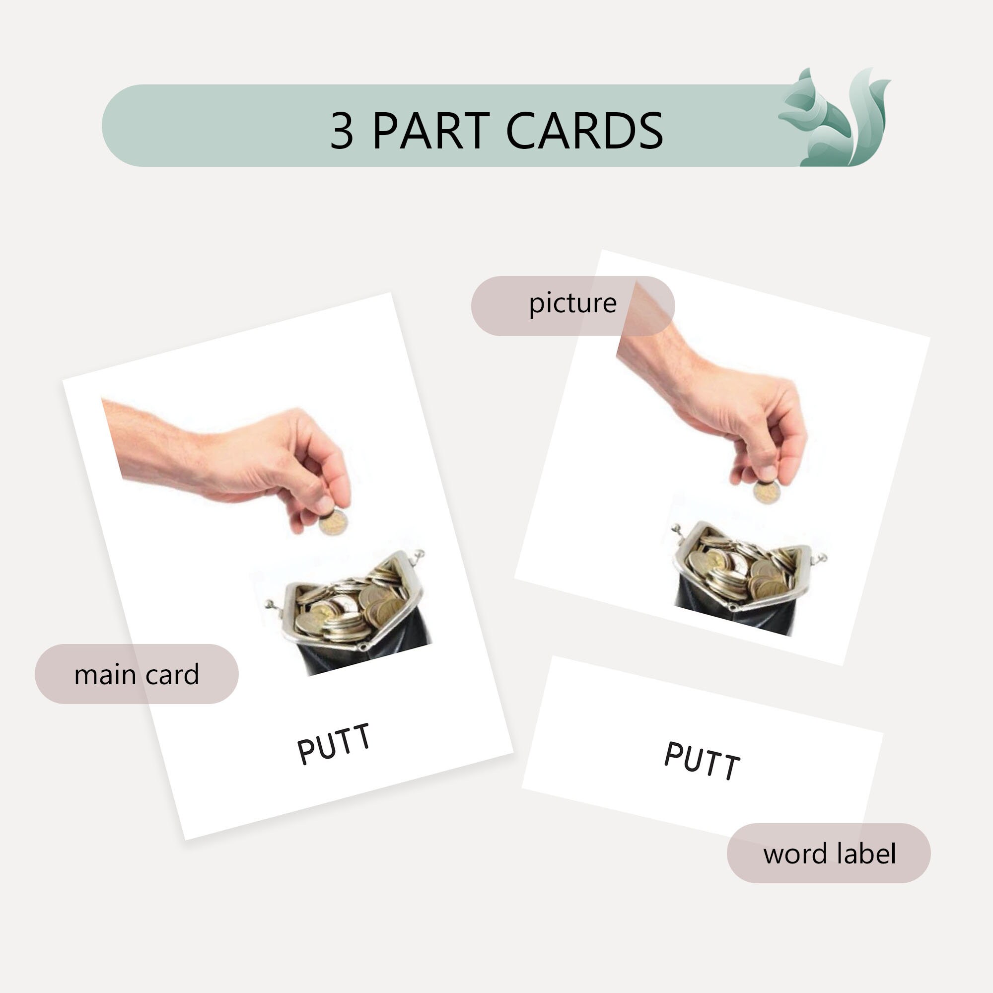 VERBS Flahcards With Real Images -132 Verbs Flash Cards - Montessori ...