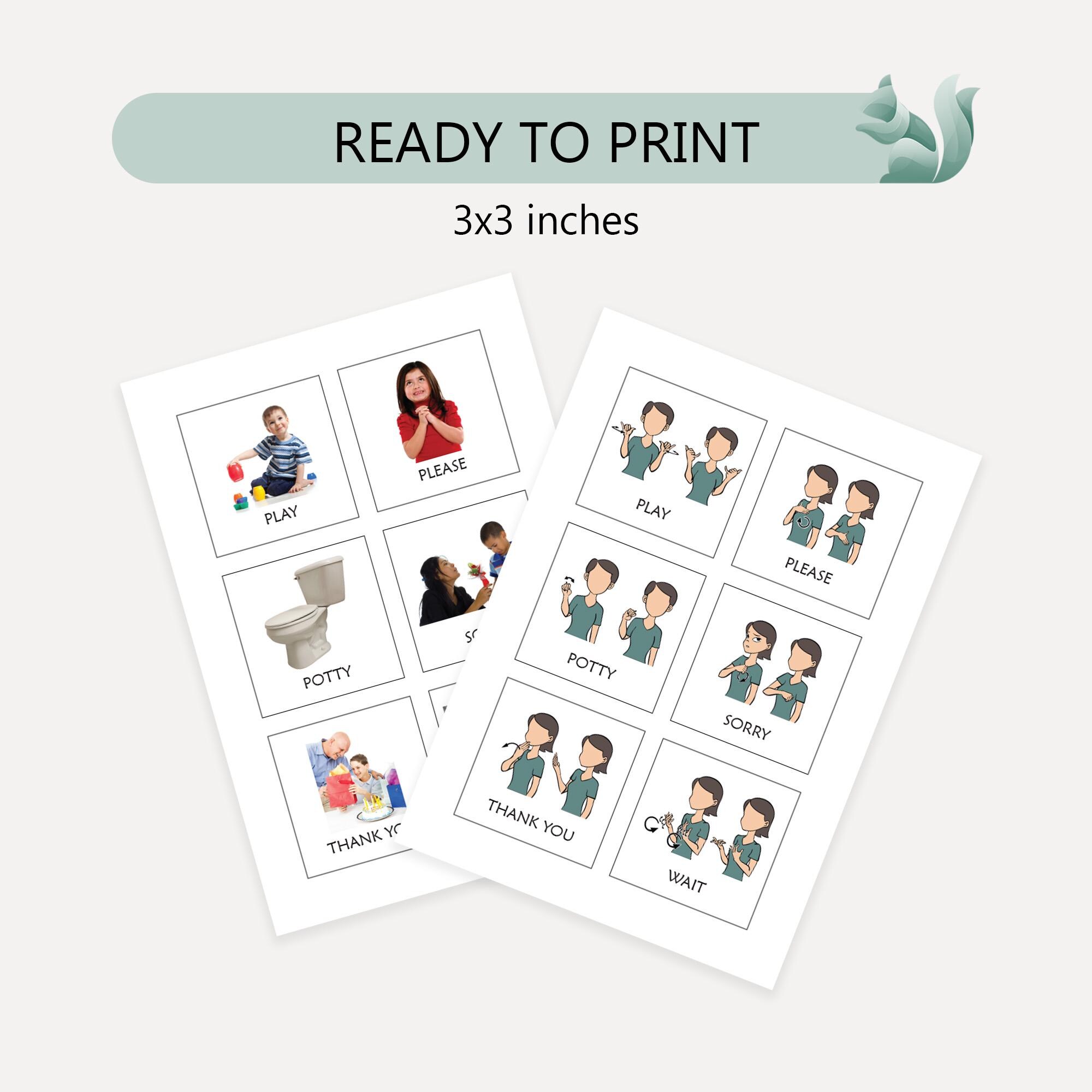 Must Know Baby Sign Language Classroom Words, American Sign Language ...