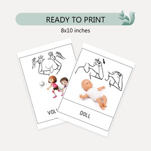 ASL PLAYTIME Sign Language Flash Cards, American Sign Language Playtime ...