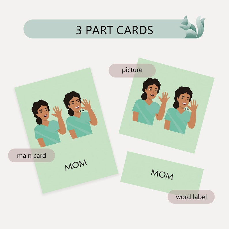 Baby Sign Language Flashcards, ASL Baby Words Chart (digital Download ...
