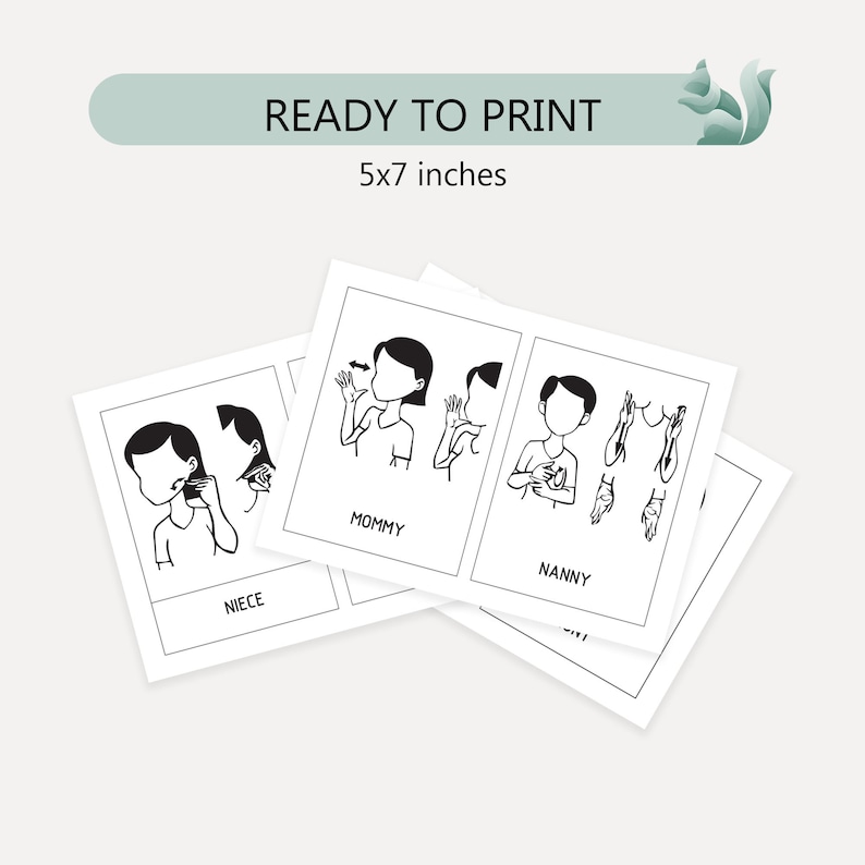 ASL Family Members & Stages Words, American Sign Language Family Signs ...