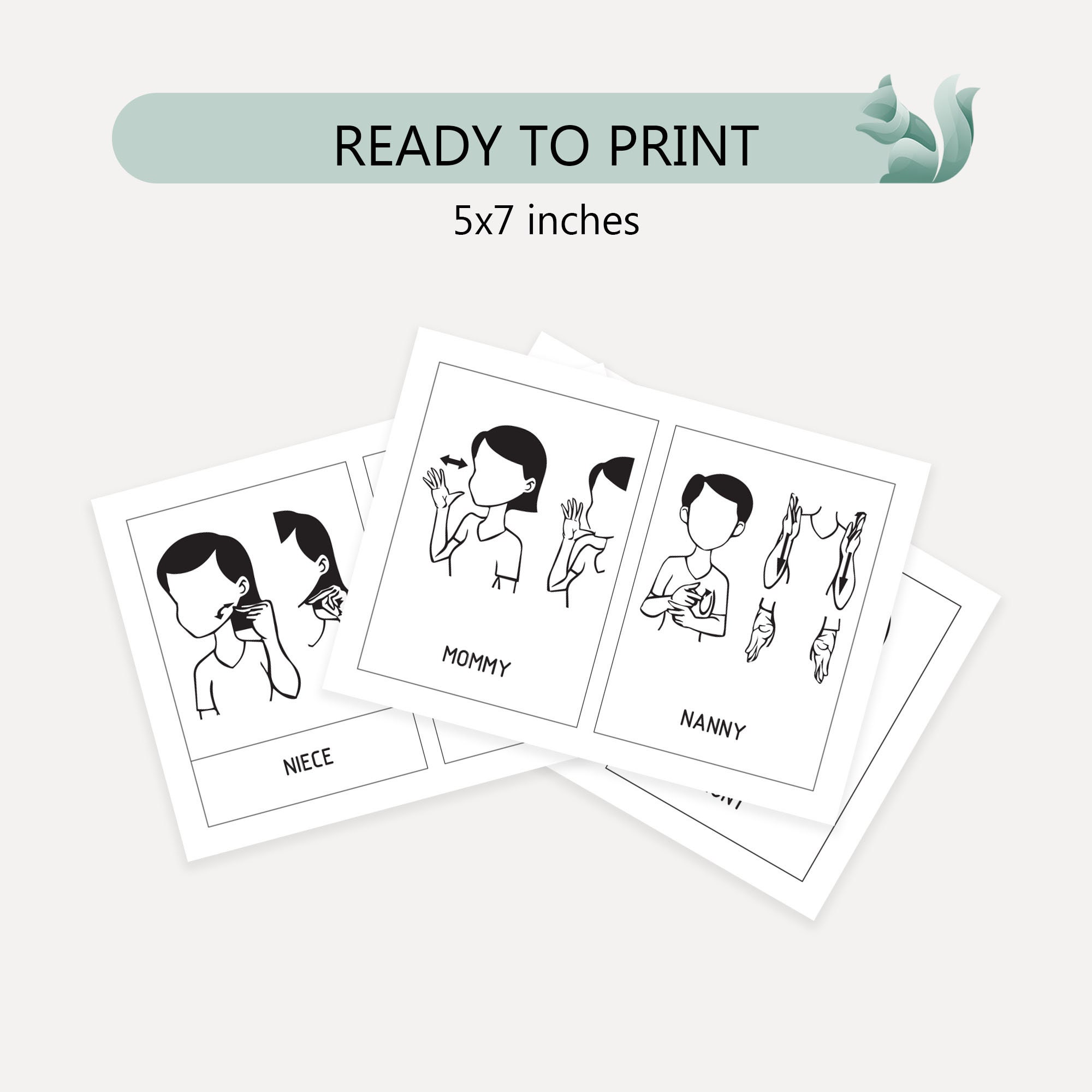 ASL Family Members & Stages Words, American Sign Language Family Signs ...