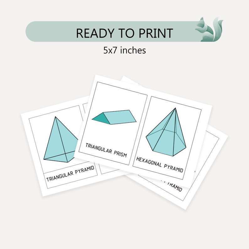 3D SHAPES Flashcards - 17 List of Three-dimensional Geometric Shapes ...