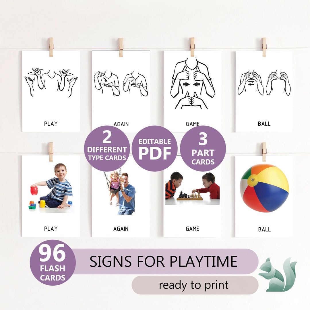 ASL PLAYTIME Sign Language Words, American Sign Language Playtime ...