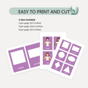 SHAPES in Baby Sign Language, Sign Language Shapes Flashcards, American ...