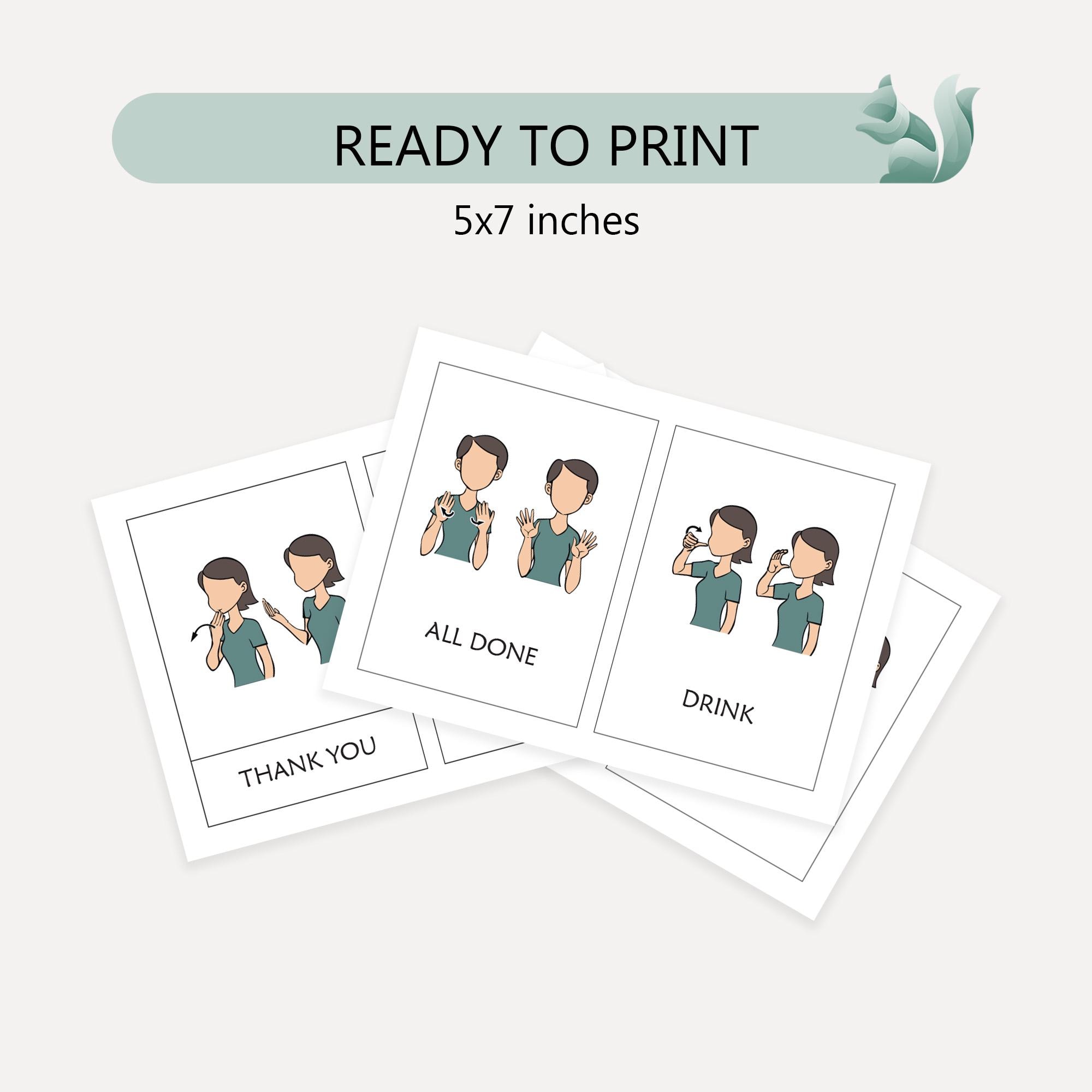 Must Know Baby Sign Language Classroom Words, American Sign Language ...