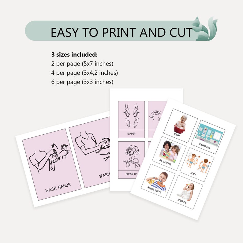 Baby Sign Language Bahroom Routines Words, American Sign Language Baby ...