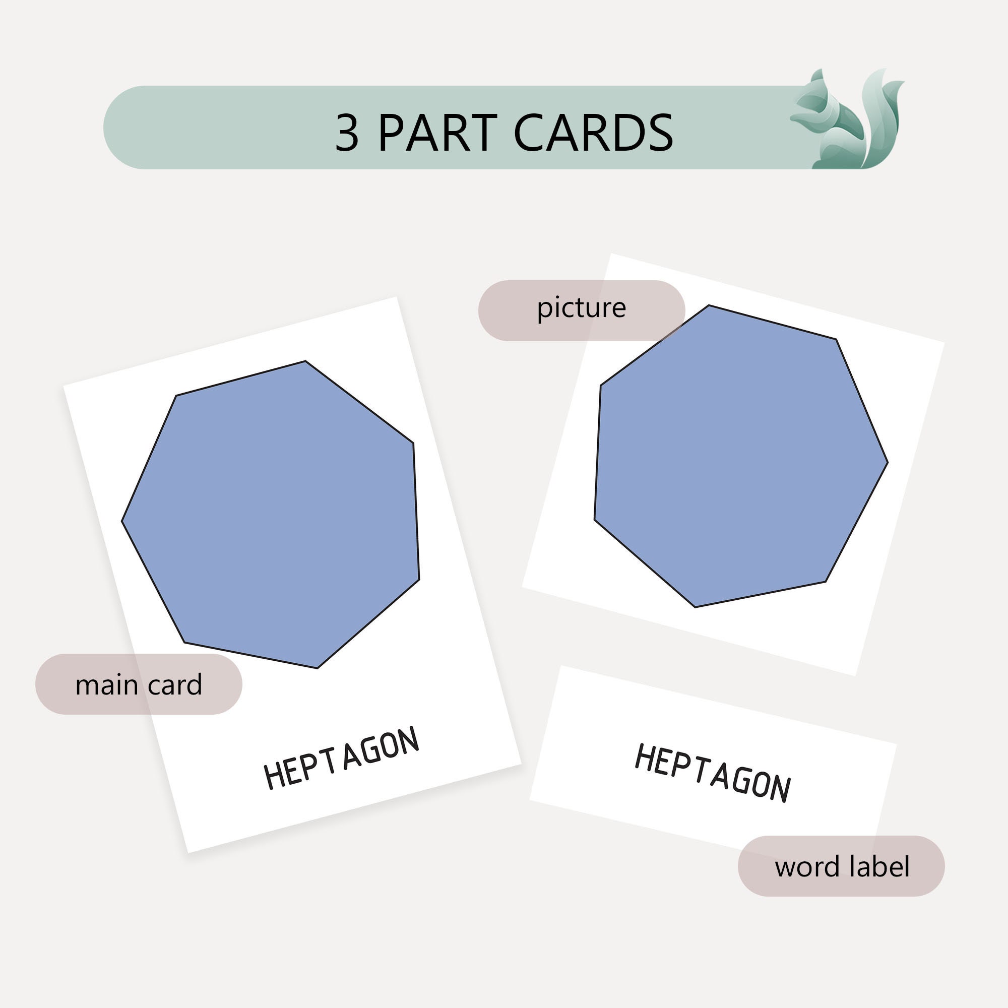 2D SHAPES Flashcards - 33 List of Two-dimensional Geometric Shapes With ...