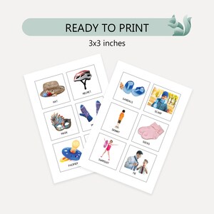 CLOTHES & ACCESSORIES Flashcards With Real Images- 51 Printable Flash ...