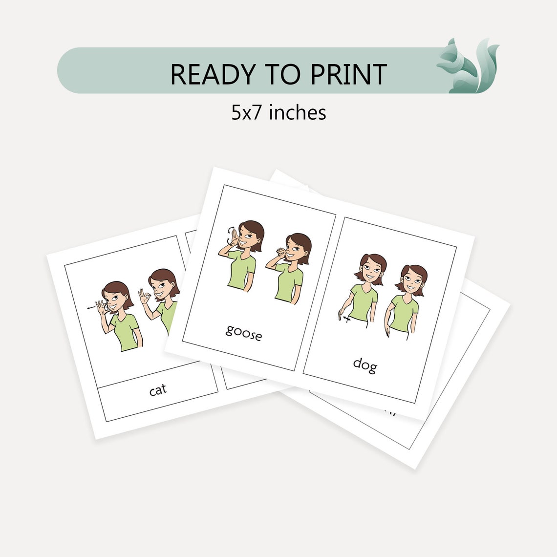 Farm Animals Sign Language, American Sign Language Animals Charts ...