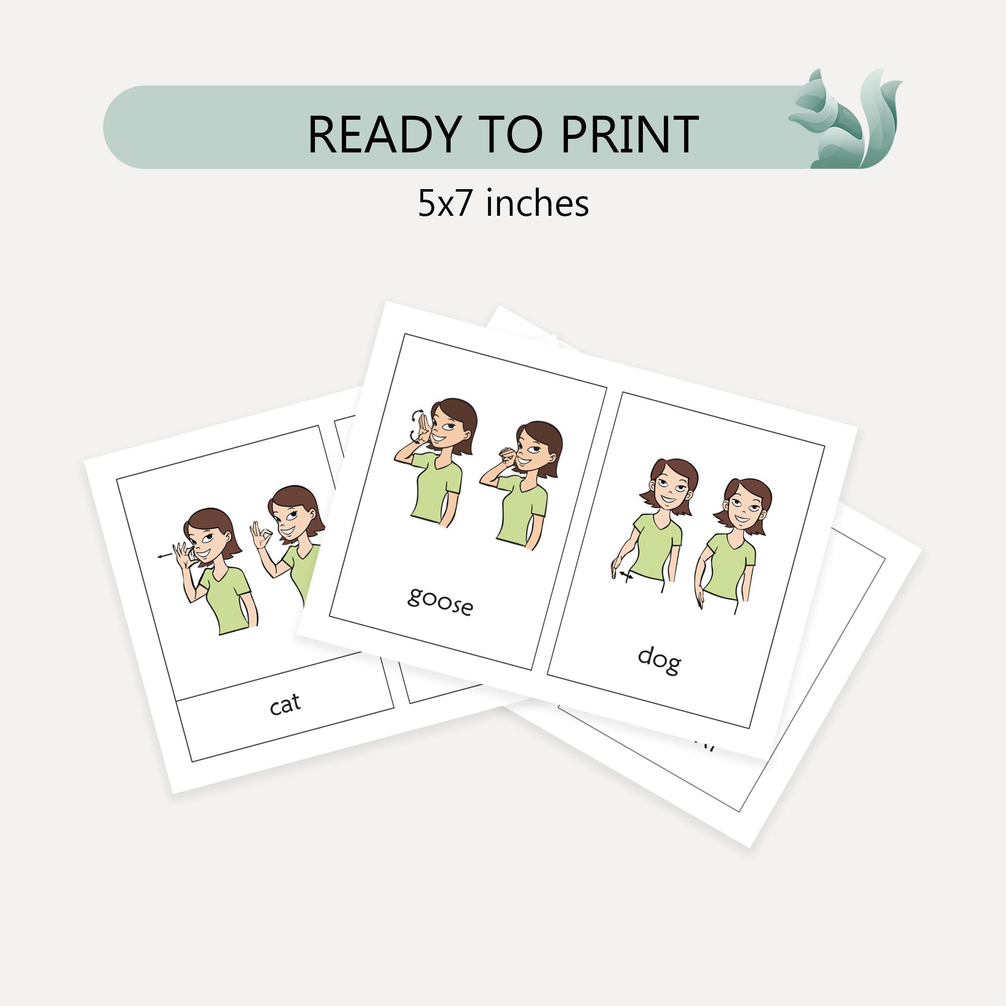 Farm Animals Sign Language, American Sign Language Animals Charts ...