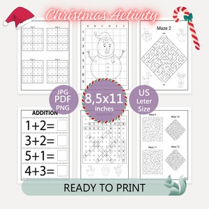 Printable Christmas Coloring Pages, Xmas Coloring Pages, Santa ...