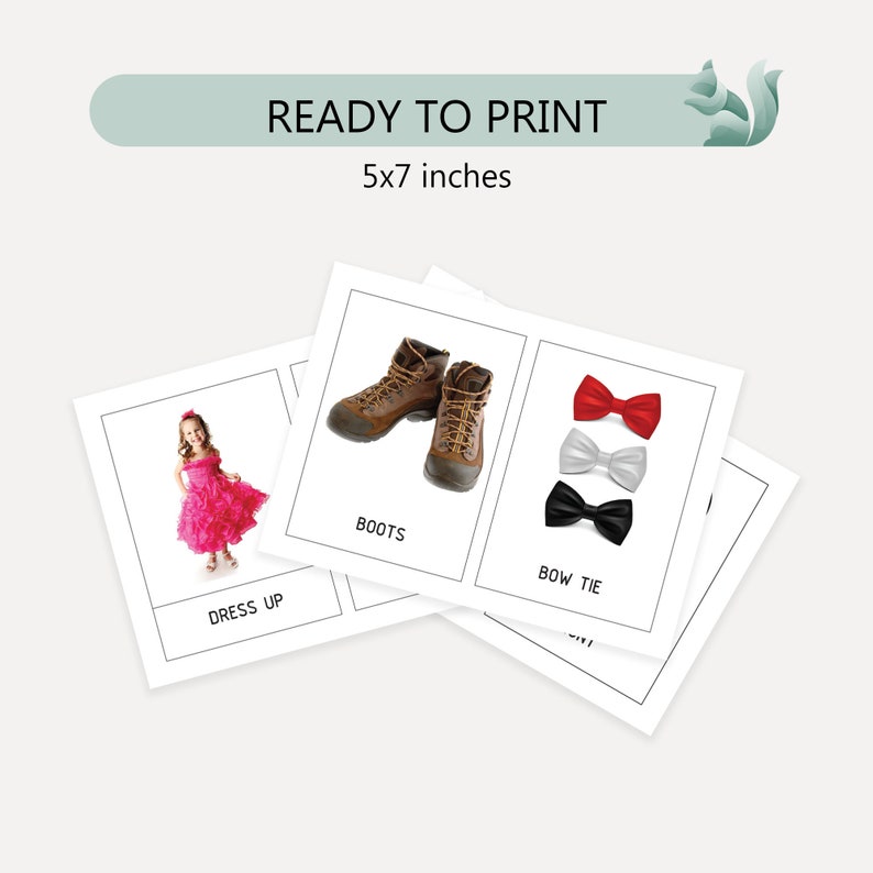 CLOTHES & ACCESSORIES Flashcards With Real Images 51 Printable Flash ...