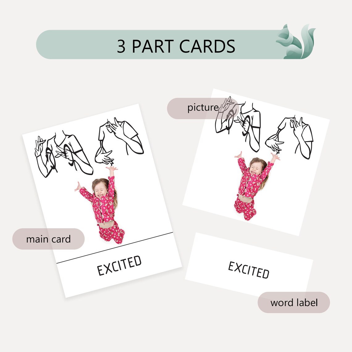 ASL PLAYTIME Sign Language Flash Cards, American Sign Language Playtime ...