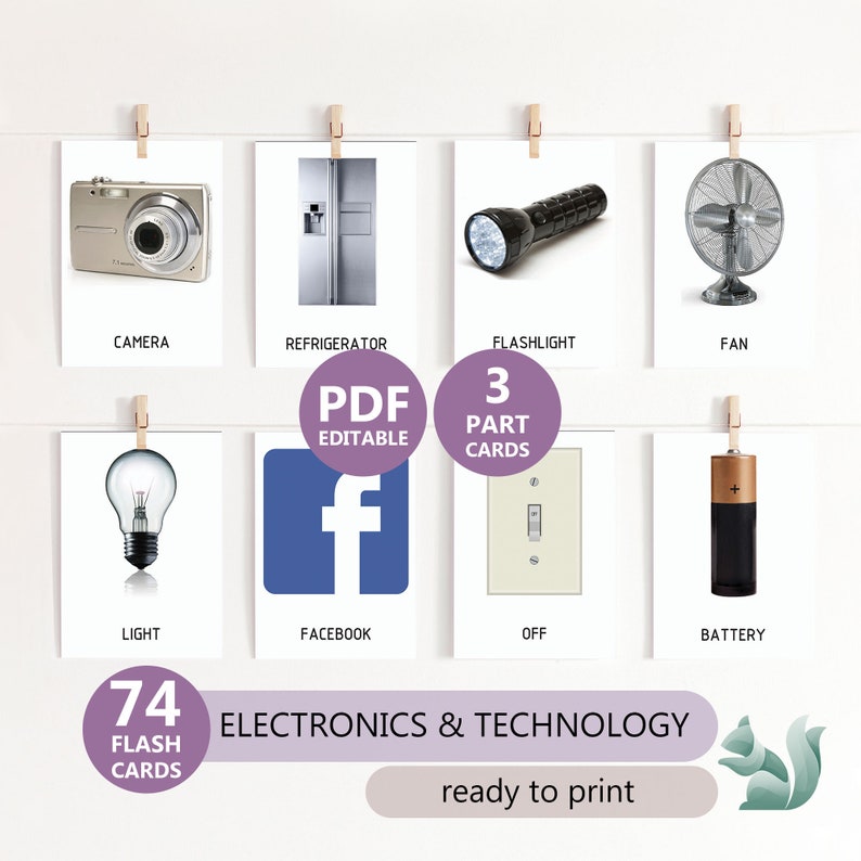 ELECTRONICS & TECHNOLOGY Flashcards, Electronic Devices Flash Cards ...