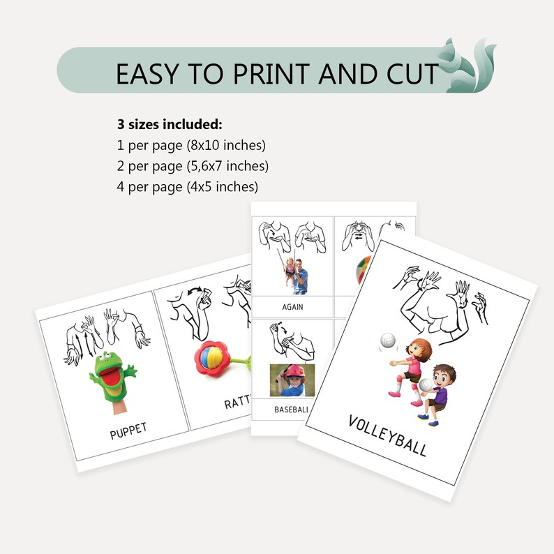 ASL PLAYTIME Sign Language Flash Cards, American Sign Language Playtime ...