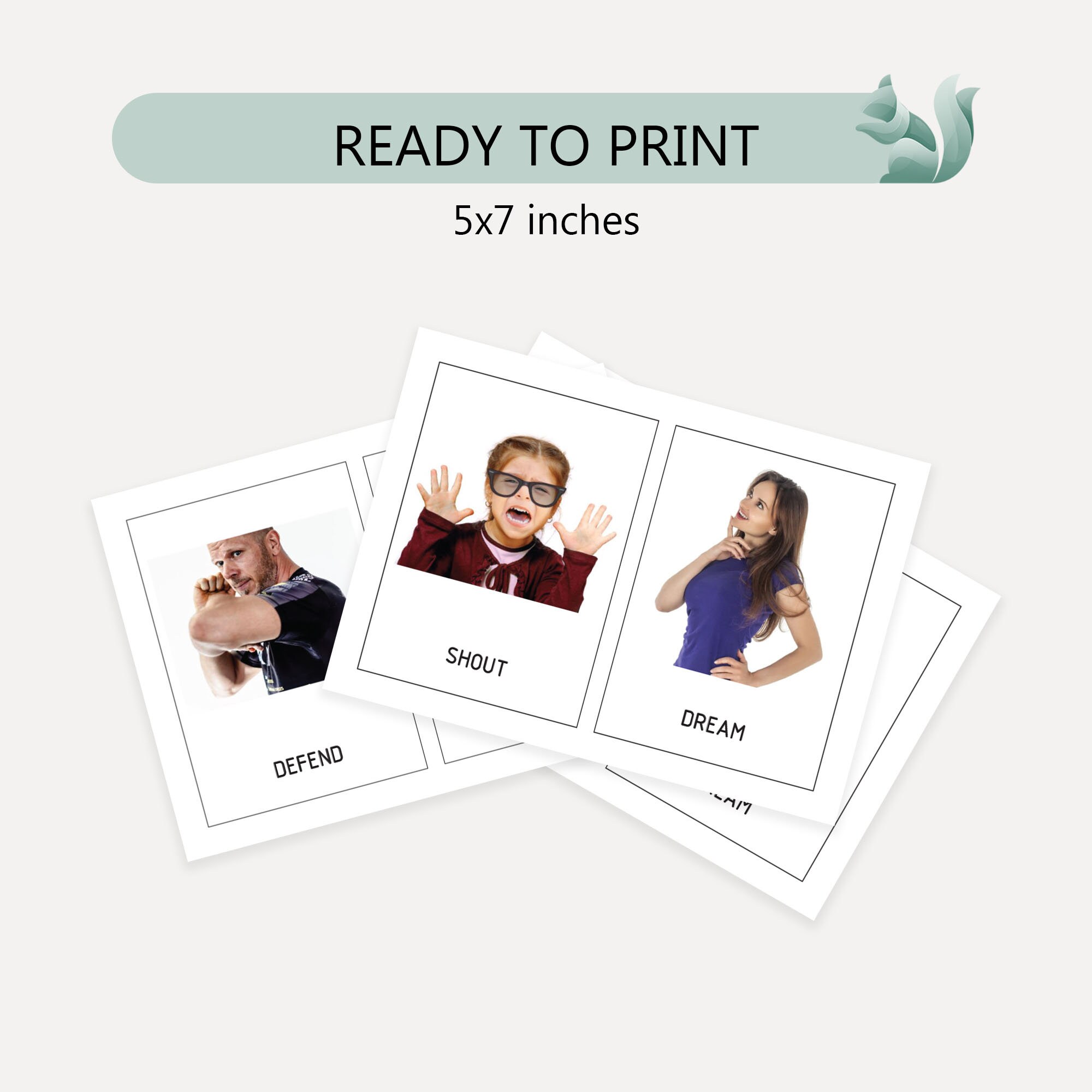 VERB FLASHCARDS With Real Images -132 Verbs Flash Cards - Action ...