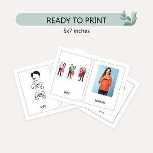 ASL Family Members & Stages Hand Signals With Images, American Sign ...