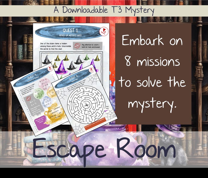 Escape Room for Kids - Printable DIY Puzzle Mystery for Birthday ...