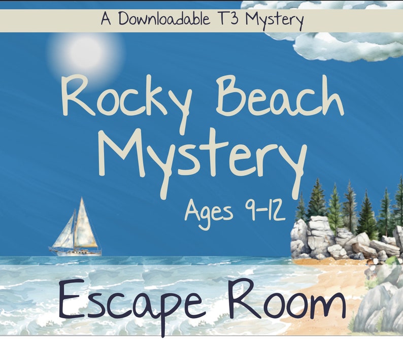 Rocky Beach Mystery Escape Room: Printable Puzzle Game (download ONLY ...