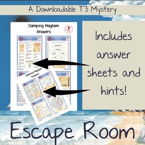 Rocky Beach Mystery Escape Room: Printable Puzzle Game (download ONLY ...