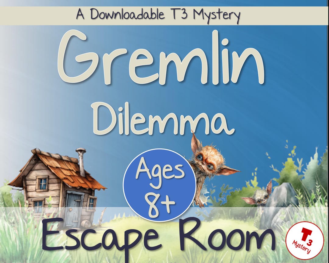 Gremlin Escape Room for Kids - Printable DIY Puzzle Mystery for ...