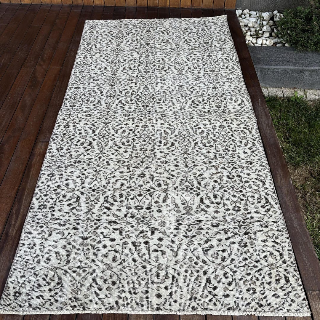 Vintage Rug, 4x8 Area Rugs, Turkish Rug, Oushak Rugs, Rugs for Dining ...