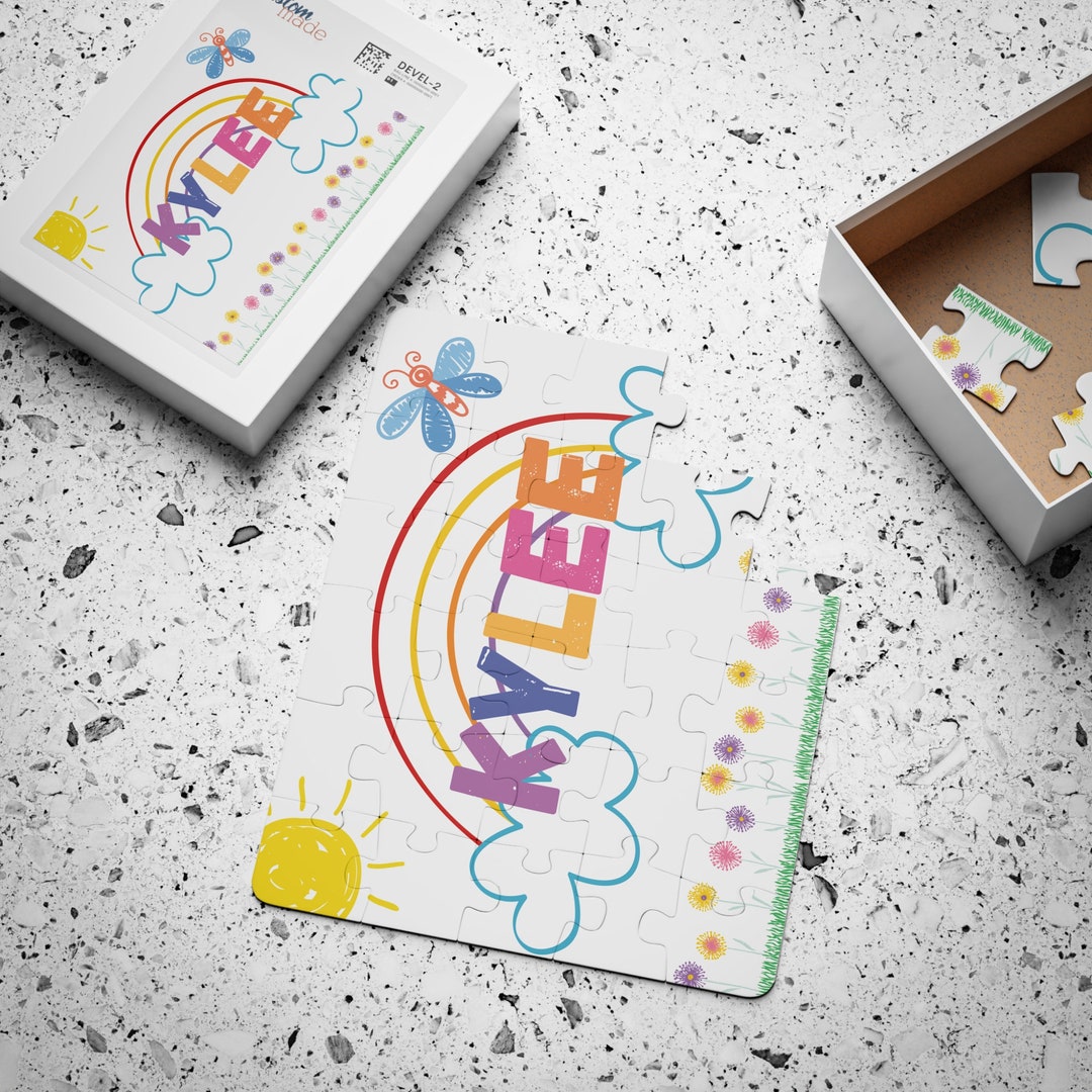 Kid's Personalized Name Puzzle 30-piece Puzzle - Etsy