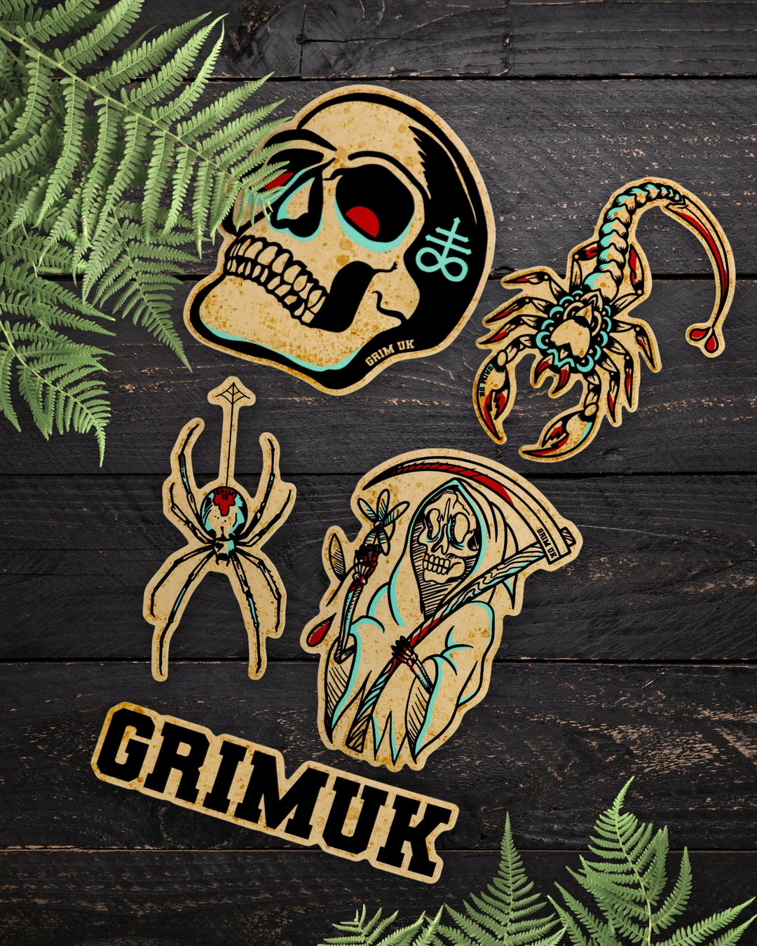 Flash Sheet Tattoo Sticker Pack Tattoo Stickers Planner - Etsy