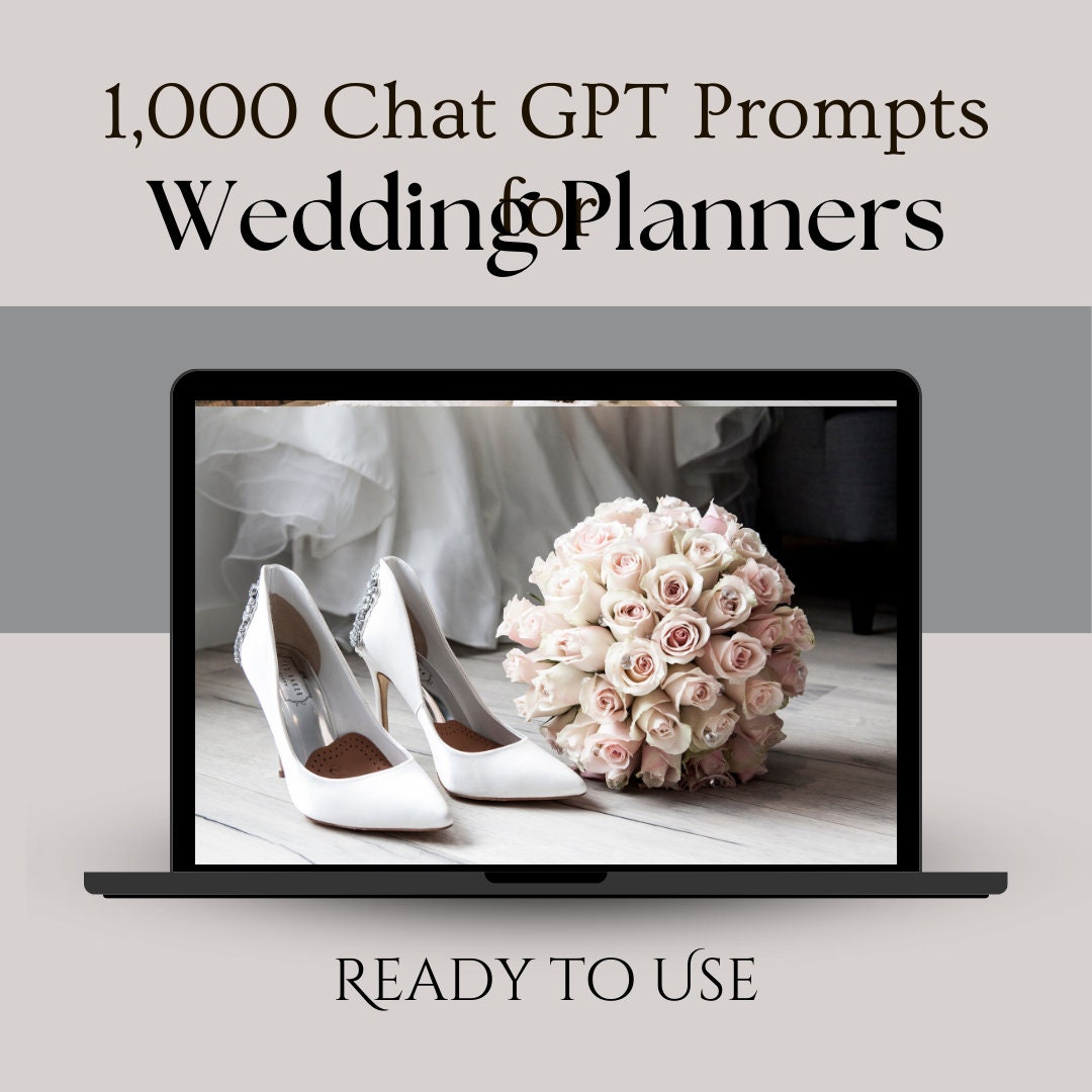 Chatgpt Prompts for Wedding Planners - Etsy