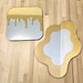 The Gold Drip Mirror Colourful Mirror Wall Art, Unique Modern Home ...