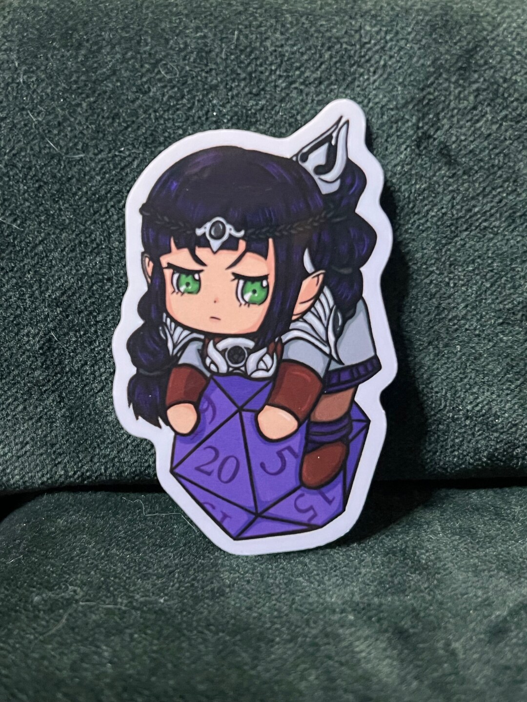 Chibi Shadowheart D20 Vinyl Sticker - Etsy