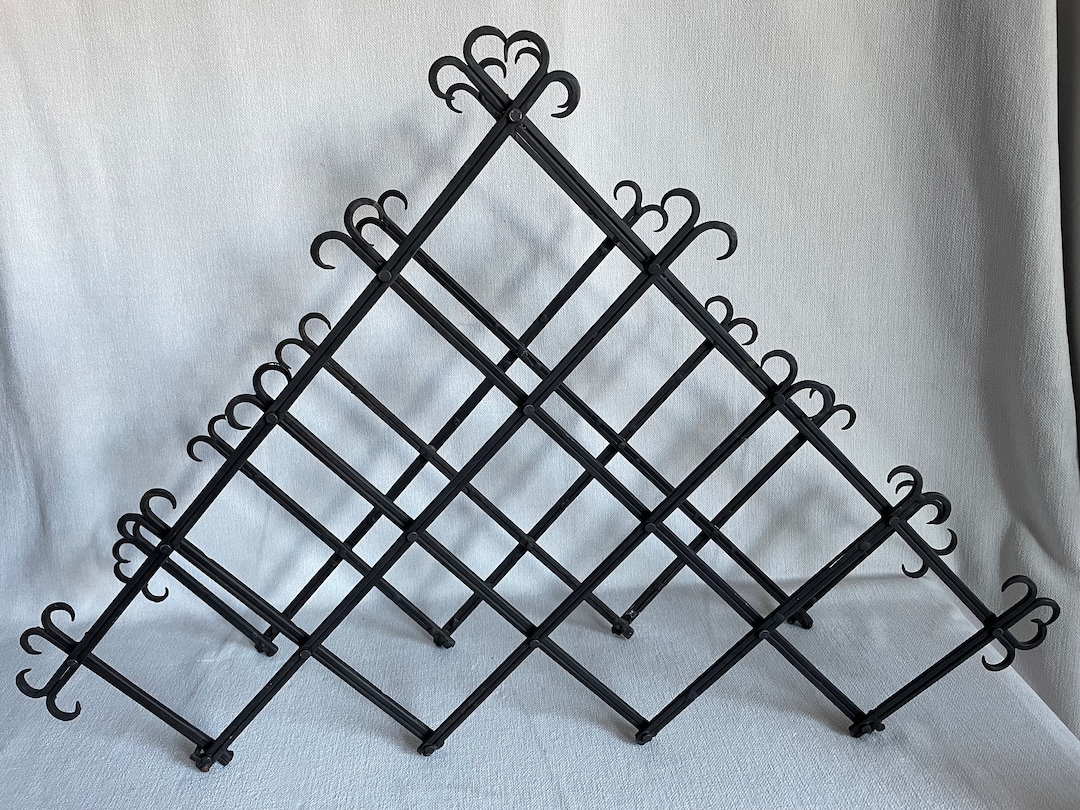 Wrought Iron Folding Wine Rack - Etsy