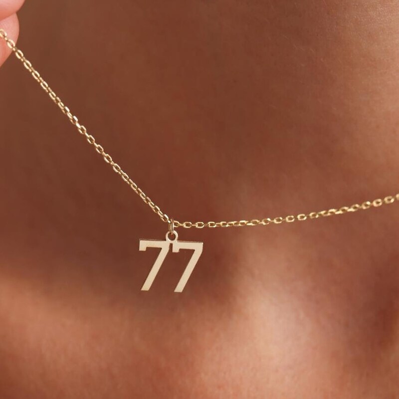 Number Necklace - Etsy