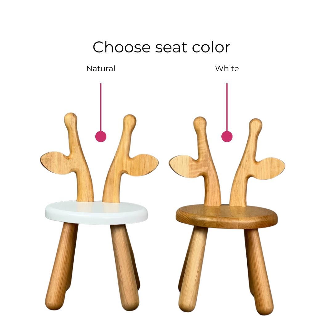 Wooden Giraffe Chair, Gift for Kids, Best Chair for Toddler, Wonderful ...