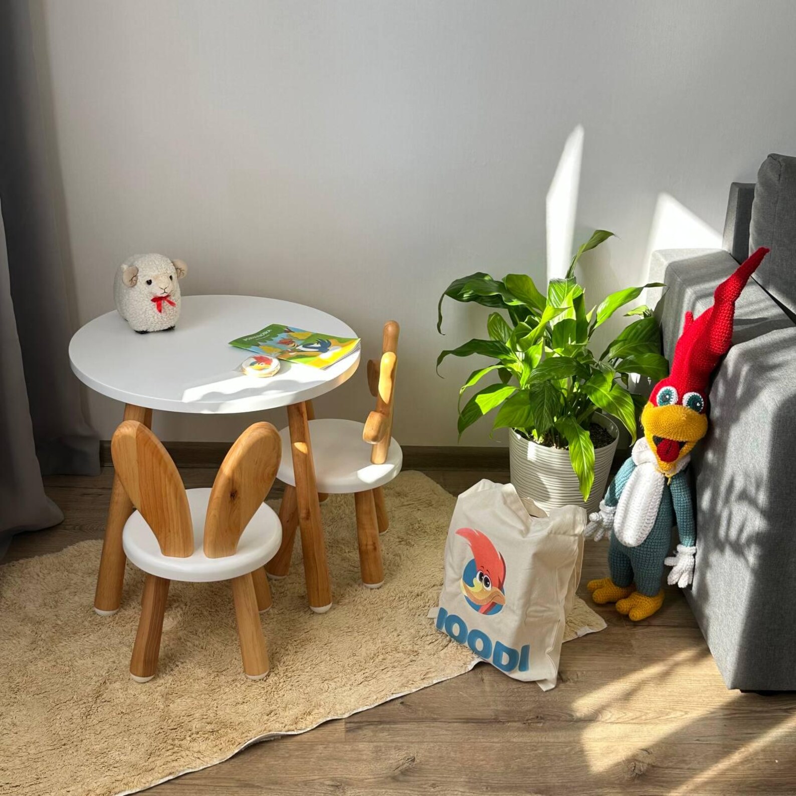 New White Table and Chairs Set, Chairs for Children, Best Gift for ...