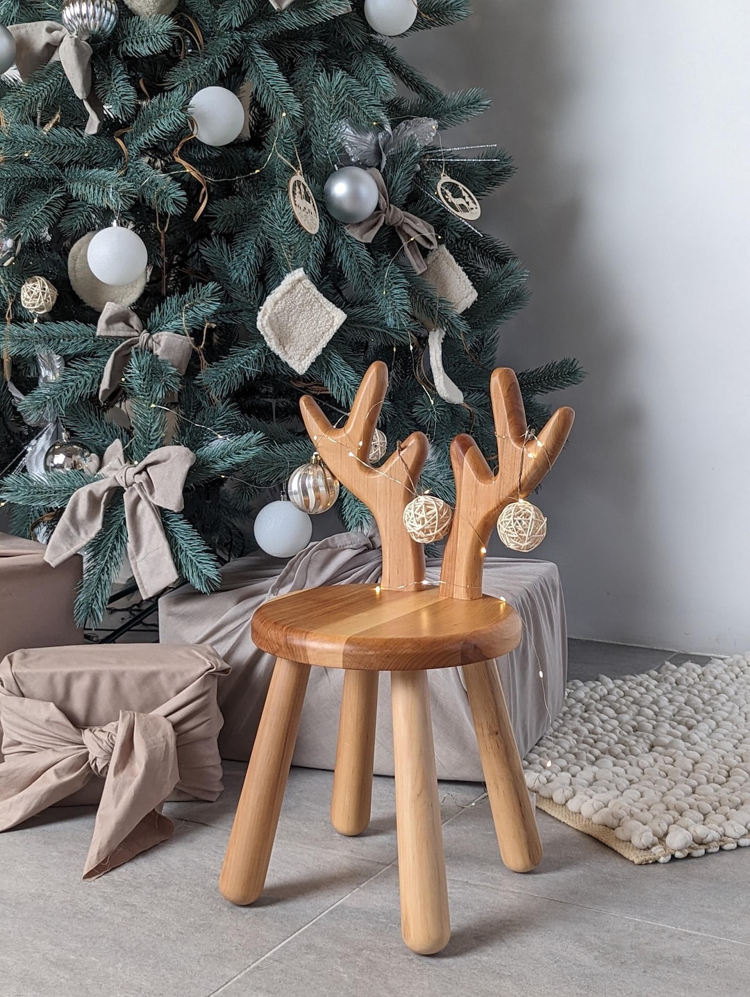 Wooden Deer Chair, Gift for Kids, Best Chair for Toddler, Wonderful ...