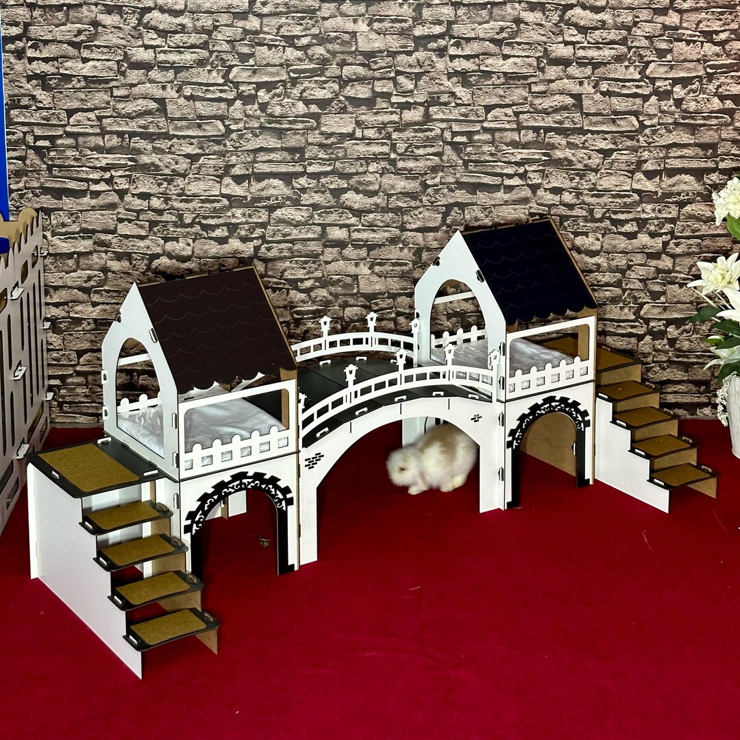 White Rabbit Castle, With a Bridge and Two Towers, an Exclusive Design ...